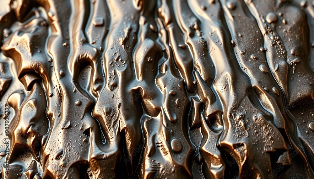 Sharp molten metal texture with jagged rough edges for creative screen ...