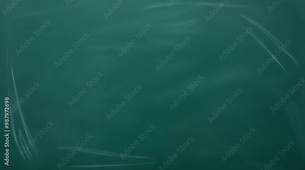 abstract illustration background of a classic green chalkboard with a ...