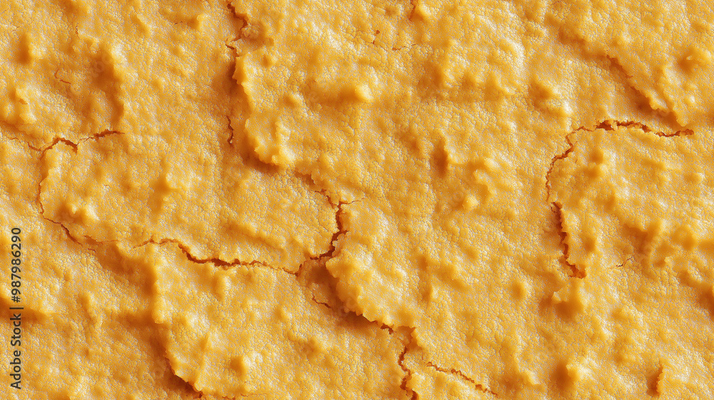 extreme close-up of a single shortbread cookie surface texture, filling ...