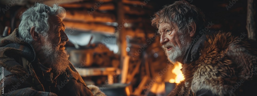 Nordic saga - portrait viking lifestyle, depicting the fearless spirit ...