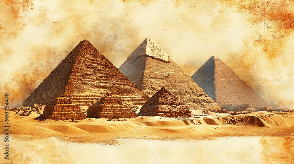Egyptian pyramids, symbolizing the timeless connection between ancient ...