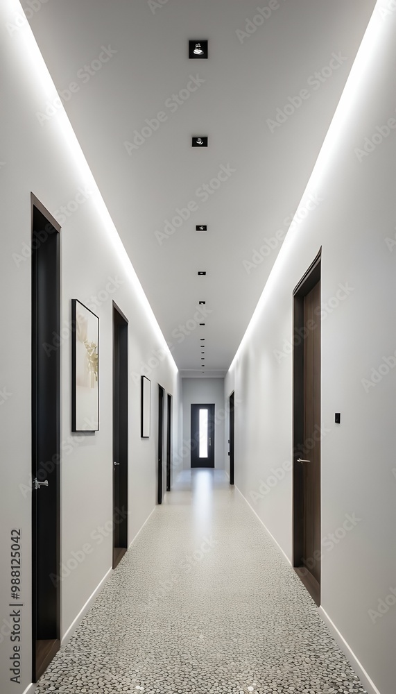 interior modern corridor image apartment architecture asia cad ...