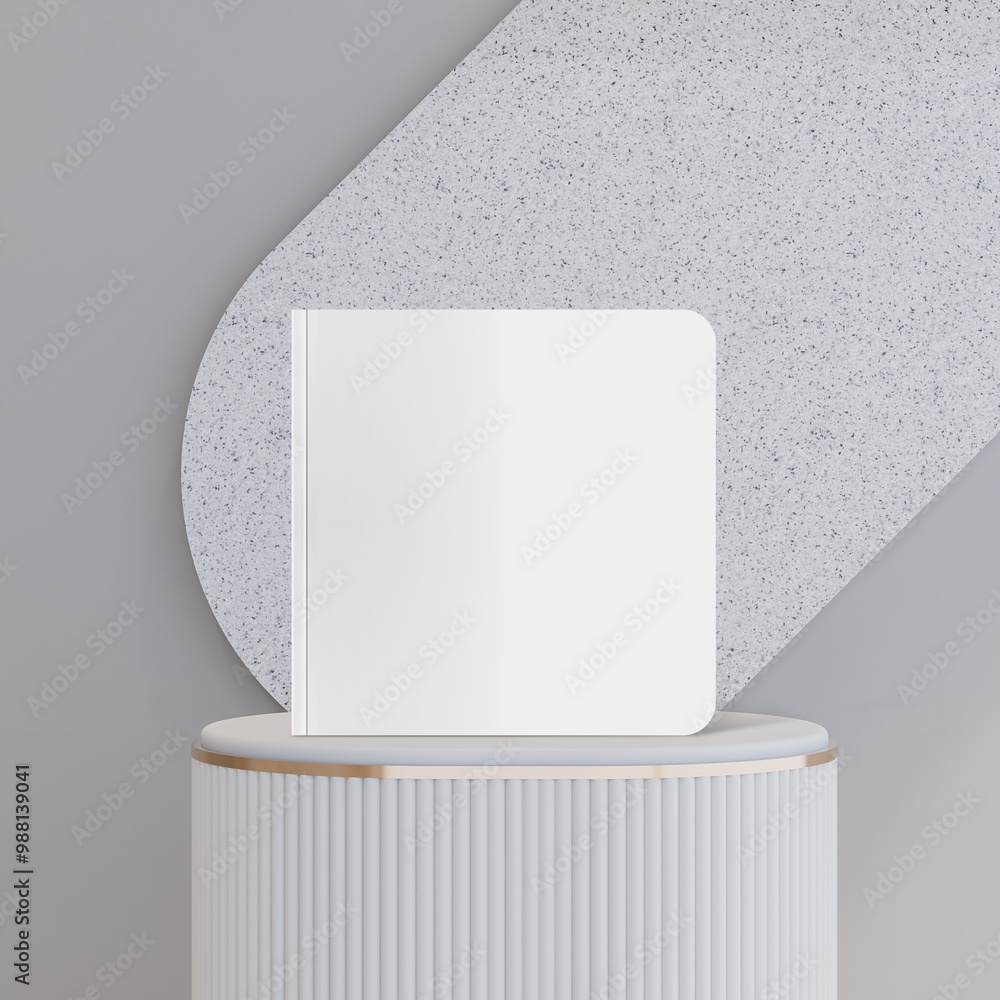 Cover Notebook design templates on luxury podium. Applicable for the ...