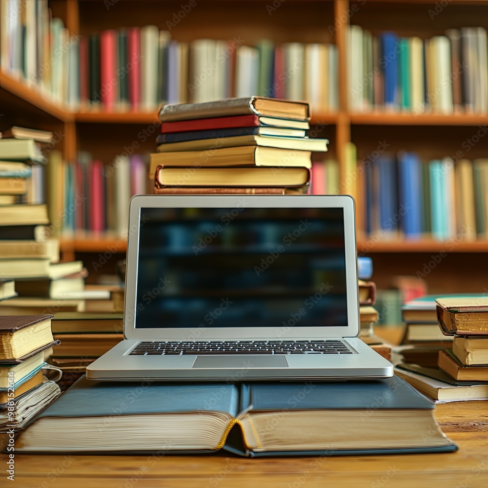 Online education course, E-learning class and e-book digital technology ...