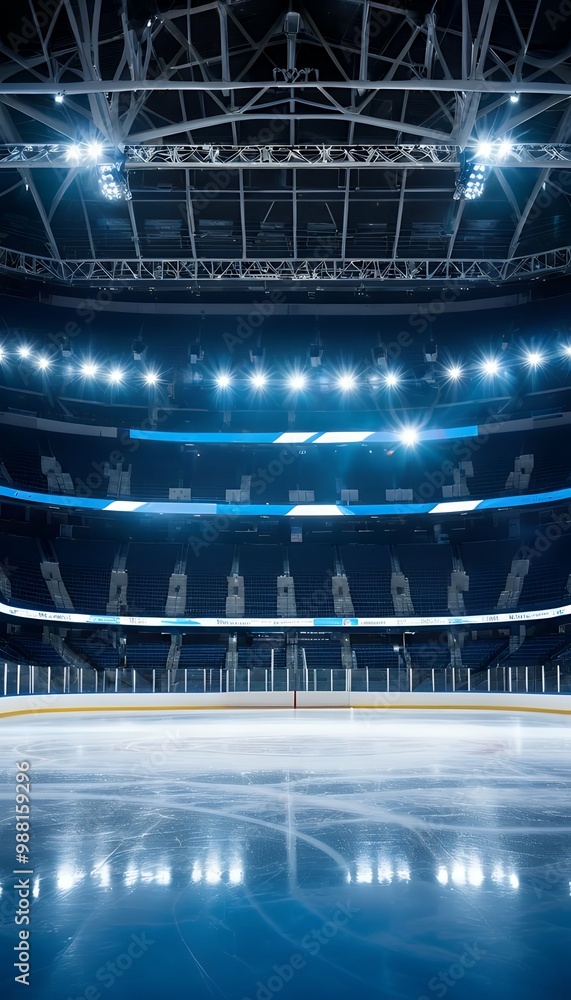 stadium lighting rink na hockey background empty image ice cold sports ...