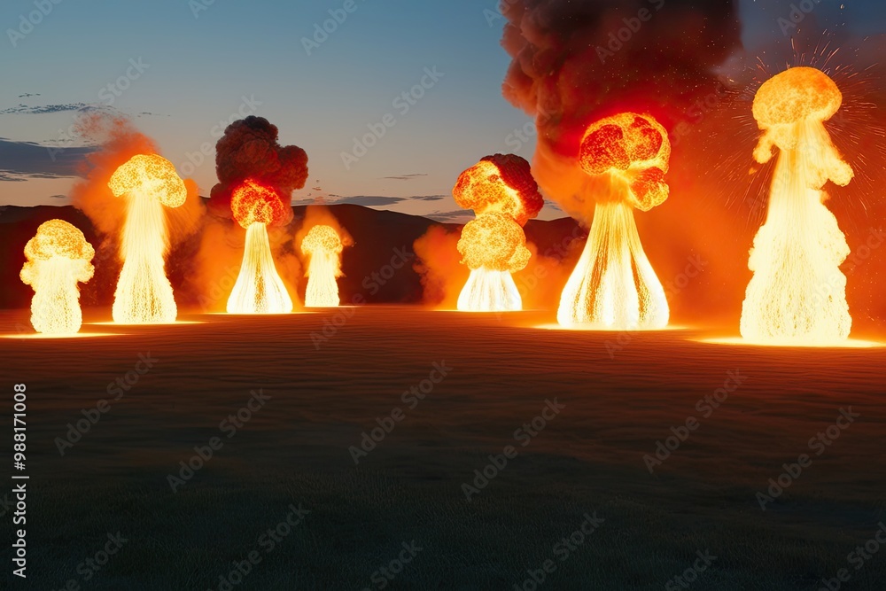 Photo & Art Print Ultimate Collection of Massive Fire Explosion Effects ...