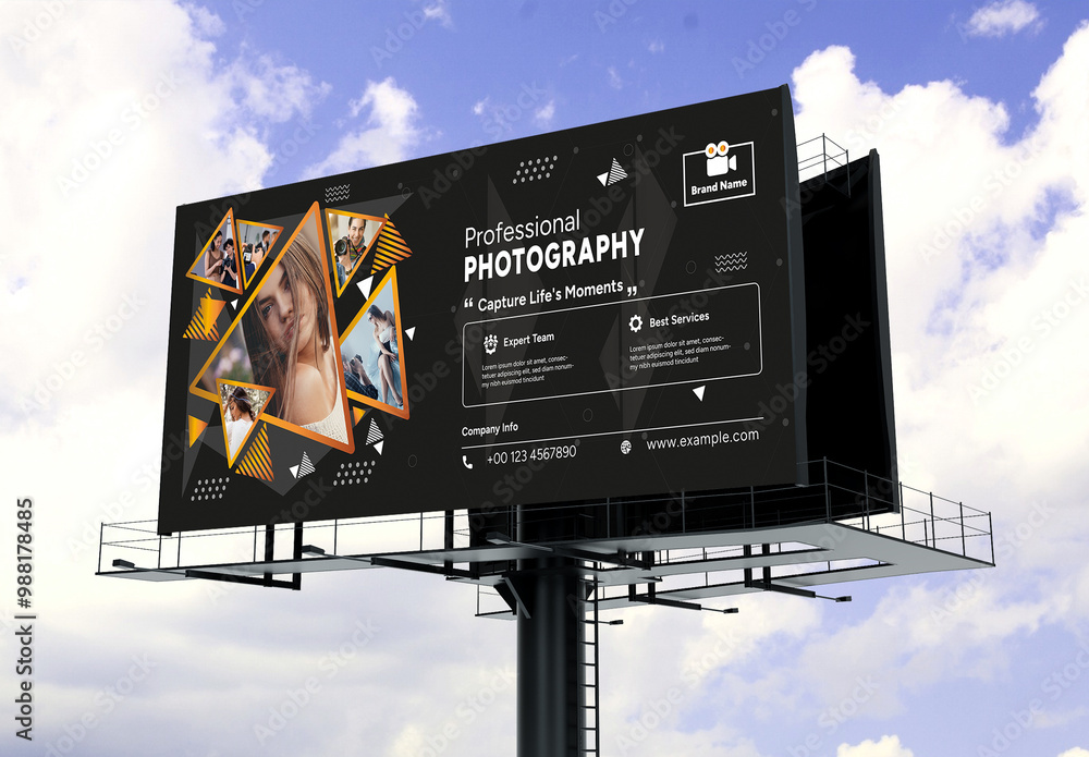 Photography Billboard Layout Stock Template | Adobe Stock