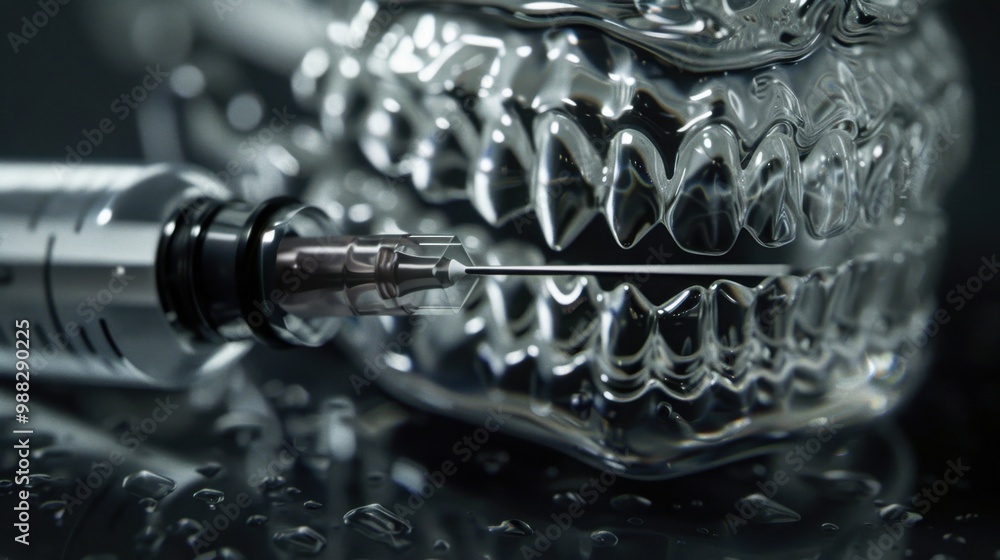 Anesthetic Syringe: Designed for dental use, this syringe administers ...