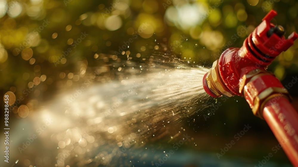 Fire Hose Nozzle: An adjustable nozzle at the end of a fire hose that ...