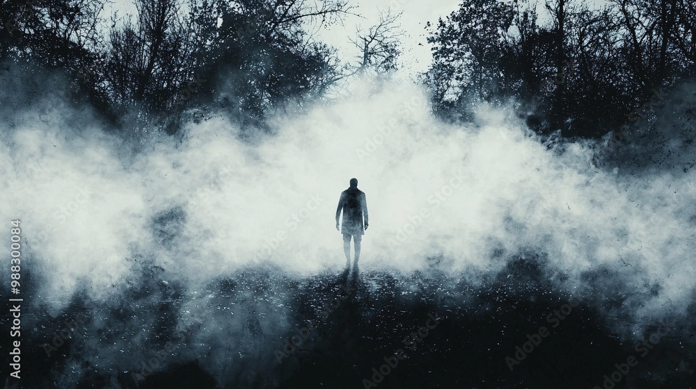 This chilling poster template showcases haunting visuals ideal for ...