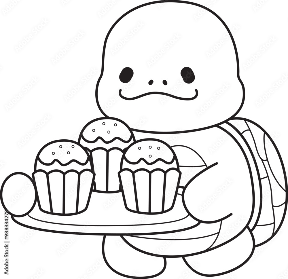 Free printable cute turtle for kindergarten. Preschool outline ...