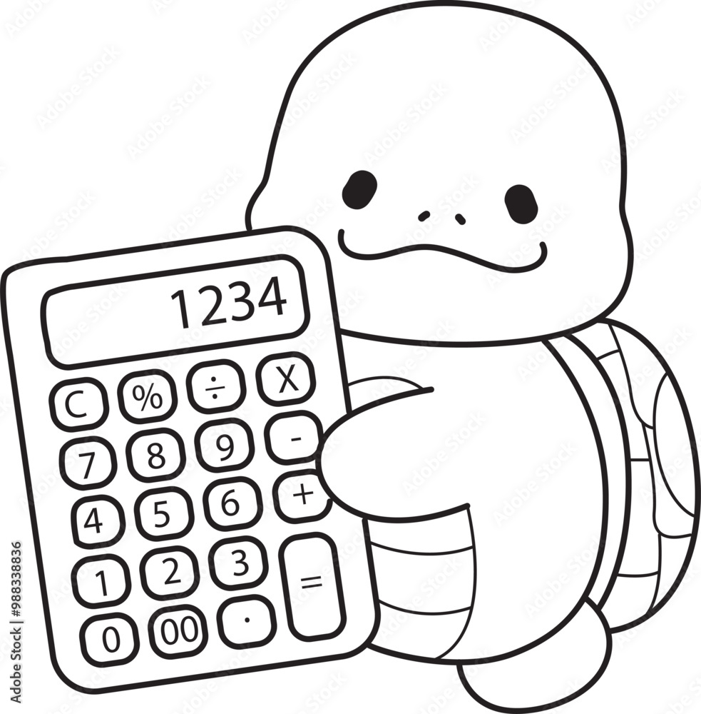 Free printable cute turtle for kindergarten. Preschool outline ...