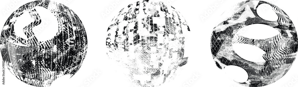 Grunge sphere Collection. Grunge Circles. Banners, Insignias , Logos ...