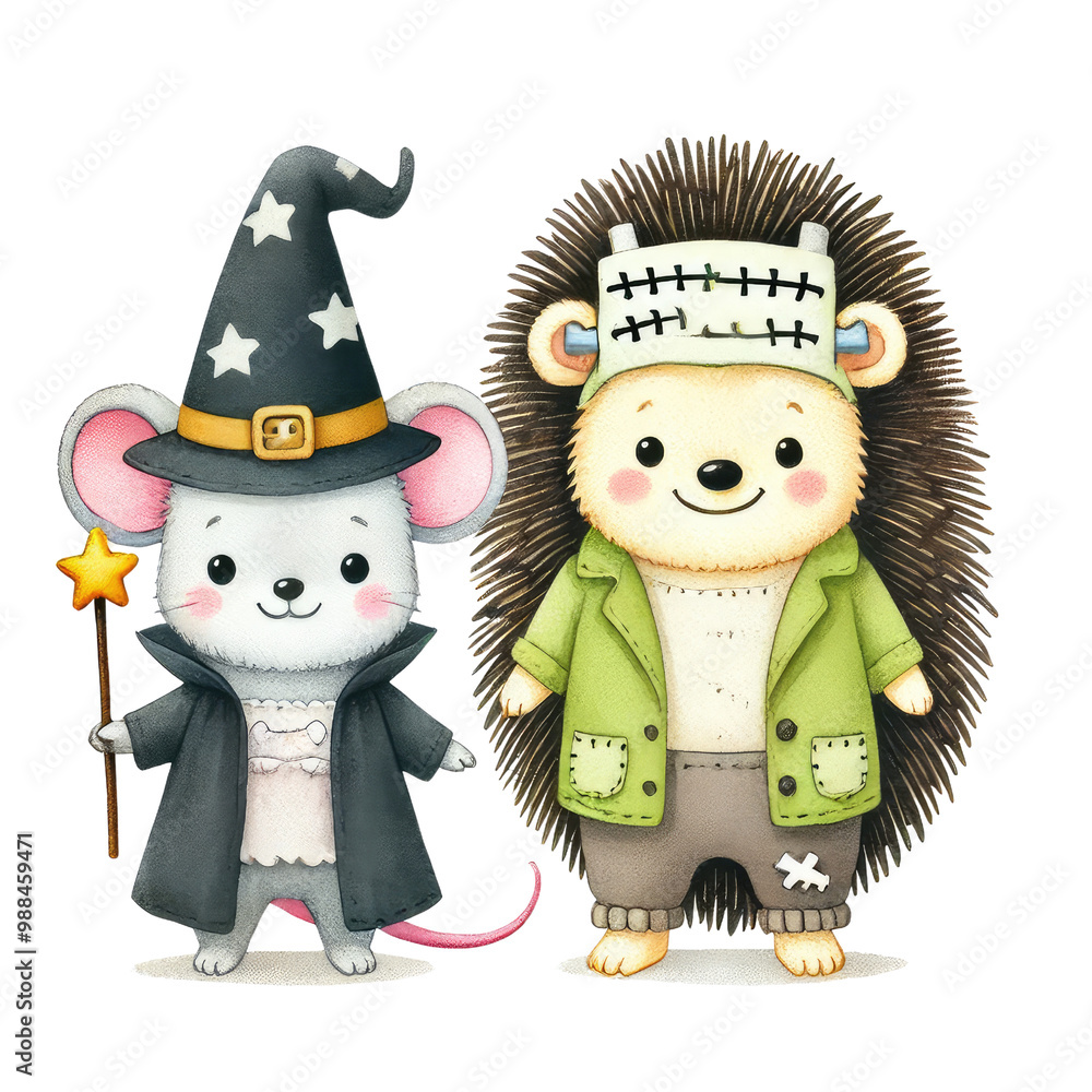 cute animal halloween costume clipart, Scary and haunted Halloween nigh ...