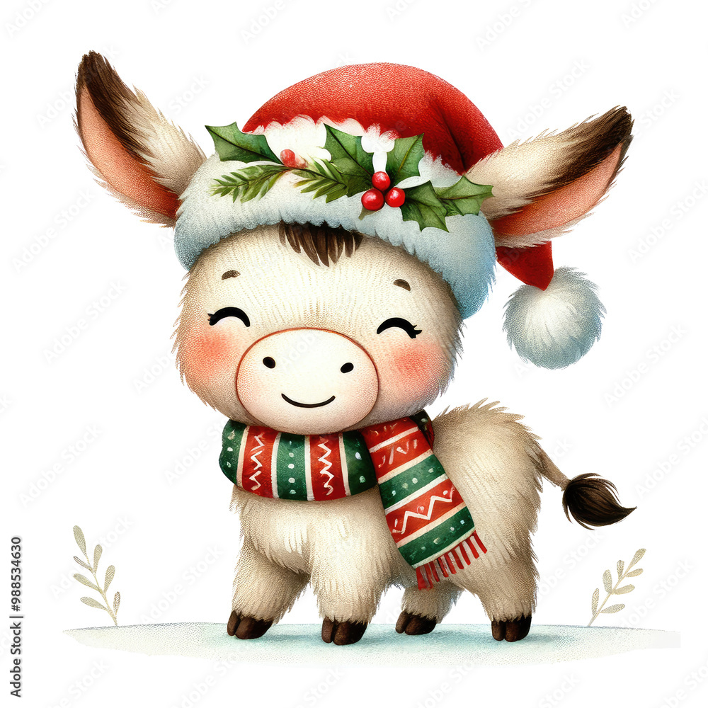 cute christmas animal costume clipart, Christmas and New Year Holidays ...