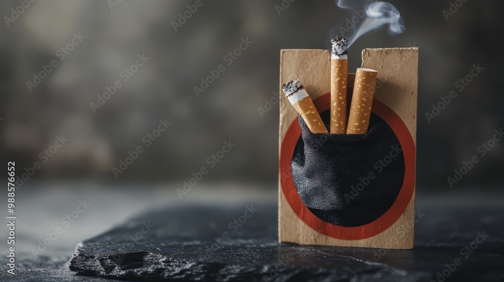 Symbolic Representation of World No Tobacco Day: No Smoking Sign with ...