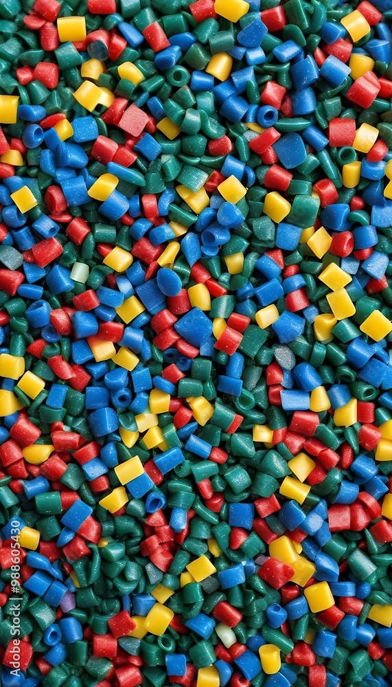 plastic turned recycled plastic colors crushed recycled mixed material ...