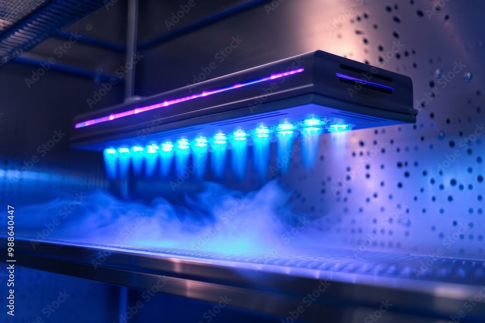 Ultraviolet germicidal irradiation system killing bacteria and viruses ...