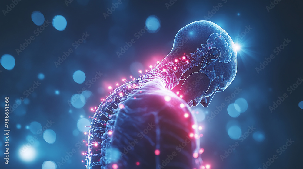 Fibromyalgia Pain Illustration: Depiction of widespread pain in ...