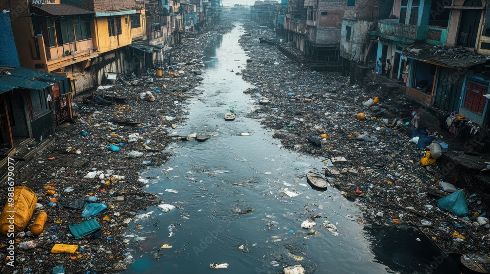A polluted river reveals the impact of waste on urban landscapes ...