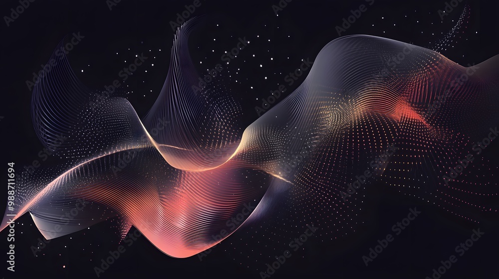 An artistic representation of different Bezier curve degrees, from ...