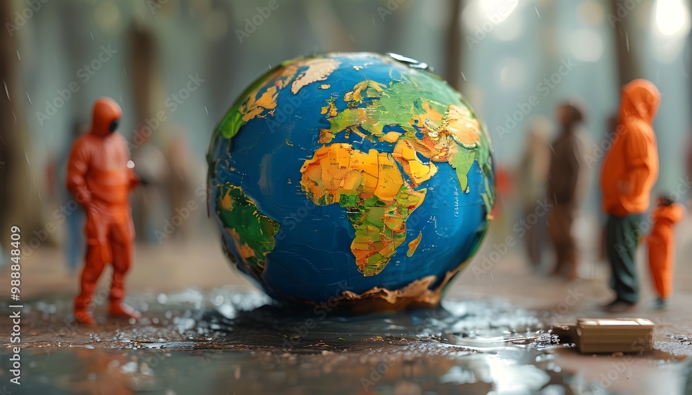 Innovative symbol representing unity and diversity for World Population ...