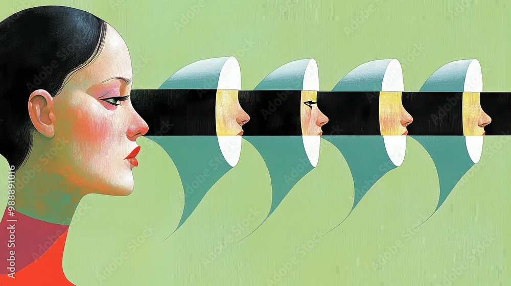 This illustration captures the concept of darkness through the visual ...