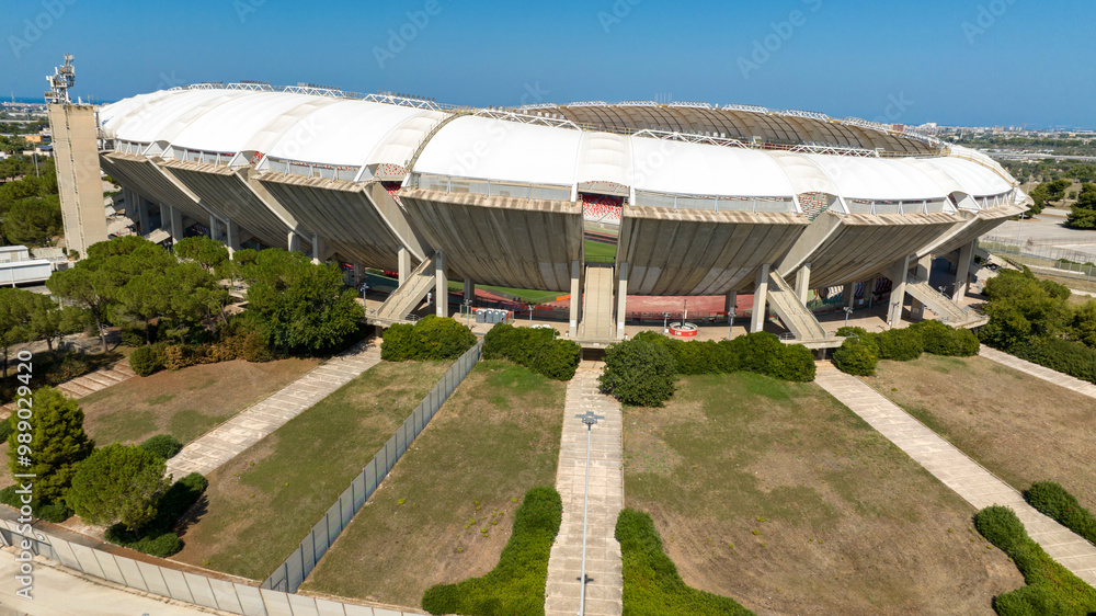 Bari, Italy - September, 2024: Aerial view of the San Nicola stadium ...