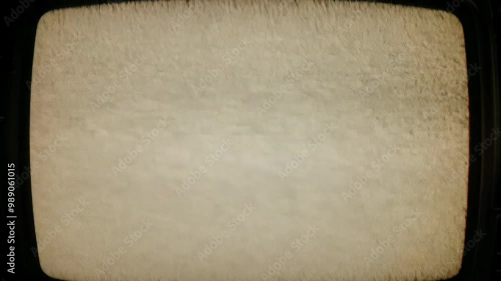Vintage textured blank screen with old film effect. Retro television or ...
