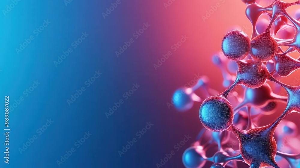 Abstract representation of quantum computing with particles and data ...