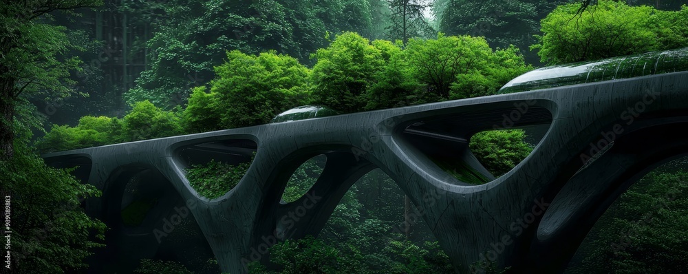 Symbiotic Architecture, Picture a futuristic city structure where ...