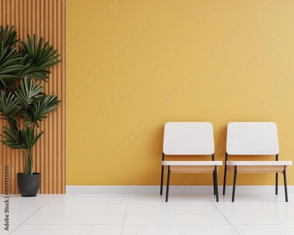 Hospital waiting room with facial recognition for patient ...
