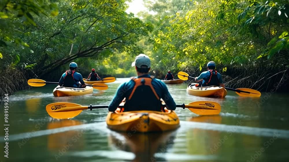 A kayak tour through the mangroves in Belize, led by local guides who ...