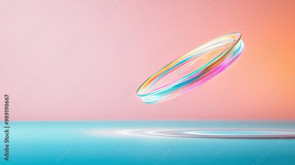 A photo of a spinning disc with a strobe light effect, emphasizing the ...