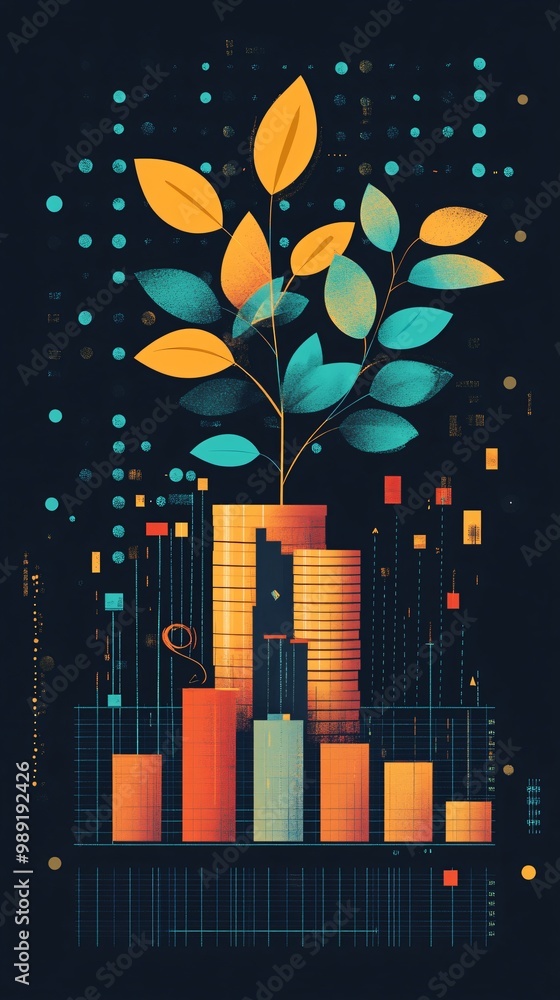 Visualizing Investment Returns: Infographic with ROI Calculations and ...