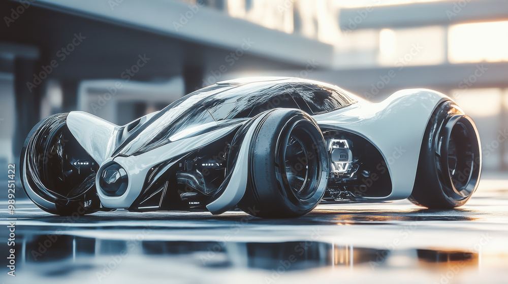 Futuristic vehicle design showcasing sleek lines and advanced ...