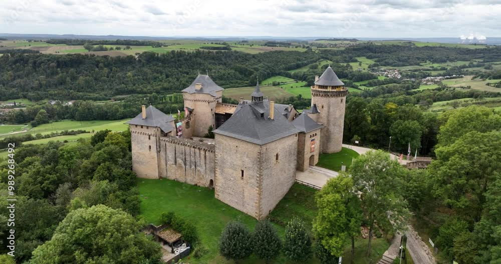 Restored medieval castle on a prominent hill, with art collections and ...