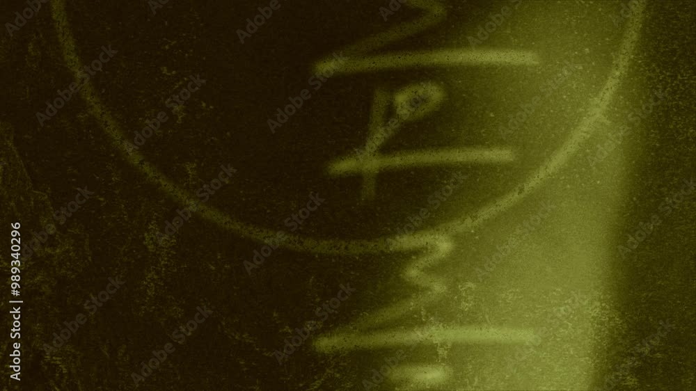 Old film frame with dynamic winding and visible grain and dust ...