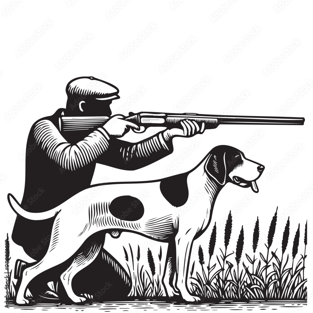 Pointer Dog Silhouettes, Pointer dog logo English pointer silhouettes ...