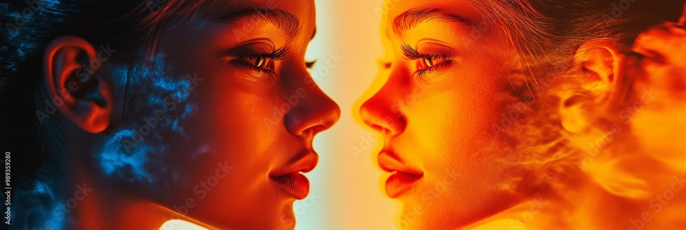 A stunning composition of color gradients that seamlessly merge between ...