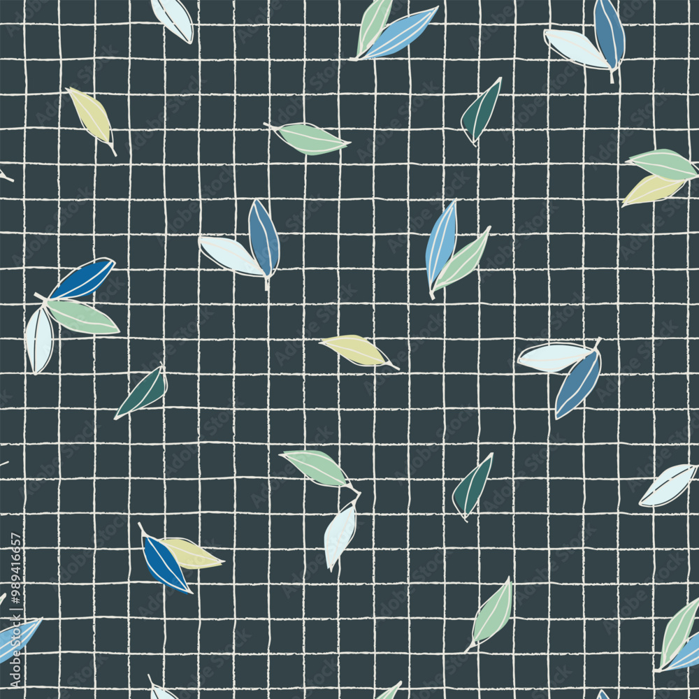 Seamless pattern with tree branches and leaves for textile design, home ...