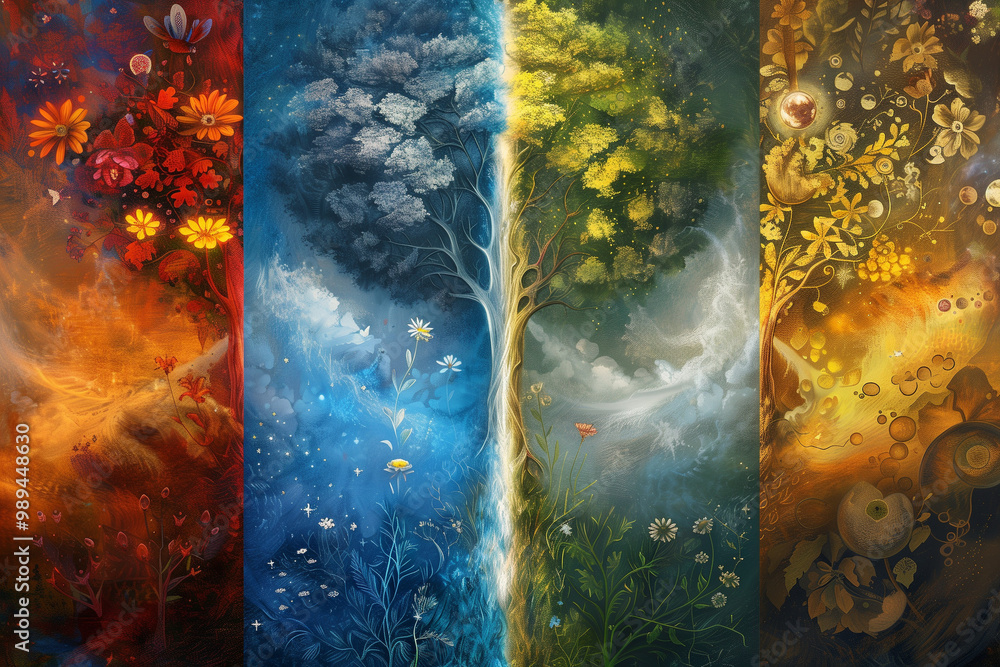 Five elements of nature air water fire earth space creation of natures ...