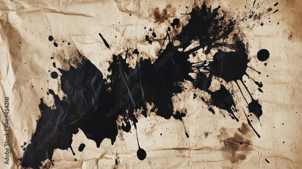 inky ephemera enigmatic array of black coffee and wine stains on ...