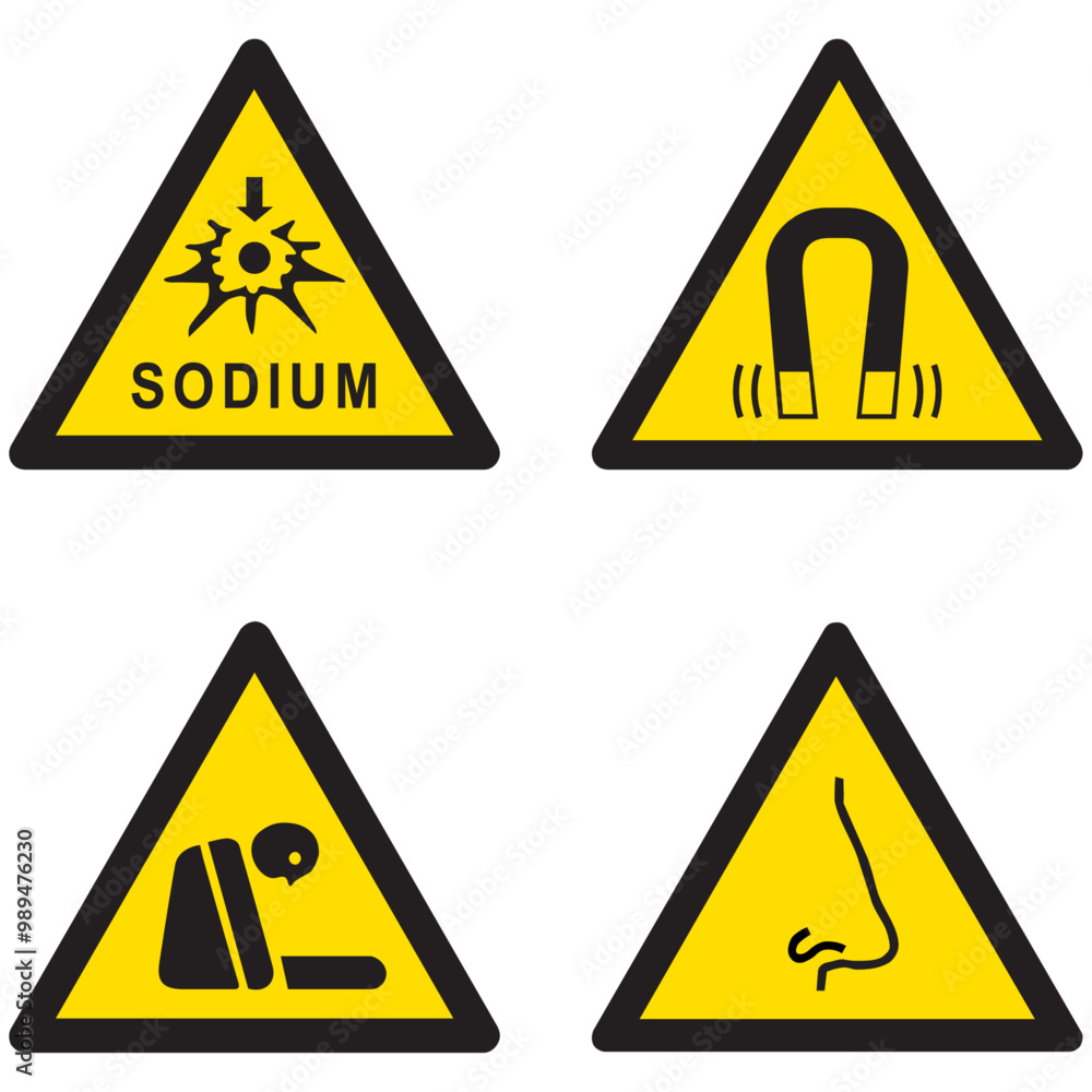 SA078, SA079, SA080, SA081, asfixia, peligro de sodio, peligro de campo ...