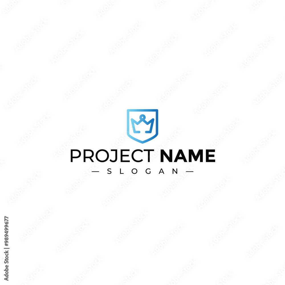 Crown in Shield Logo Design | Classic and Royal Shield Logo with Crown ...