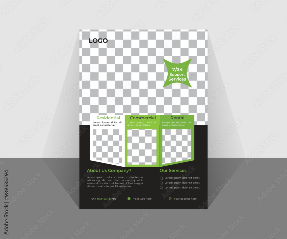 Poster Creative Real Estate business flyer poster pamphlet brochure ...