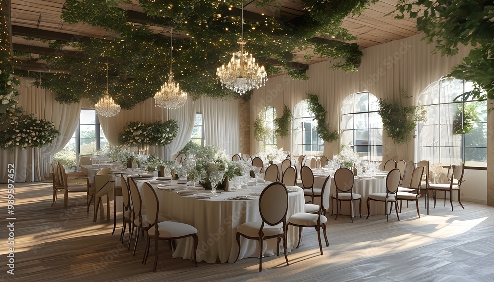 Elegant wedding hall designed for special events with modern touches ...