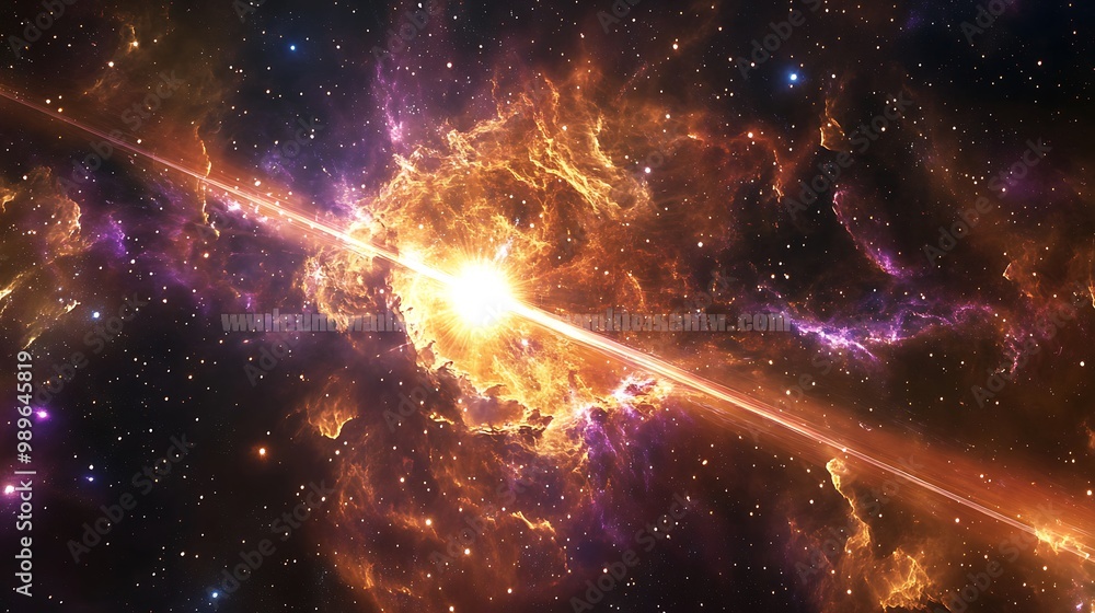 Interstellar medium filled with dark nebulae with a hypernova explosion ...