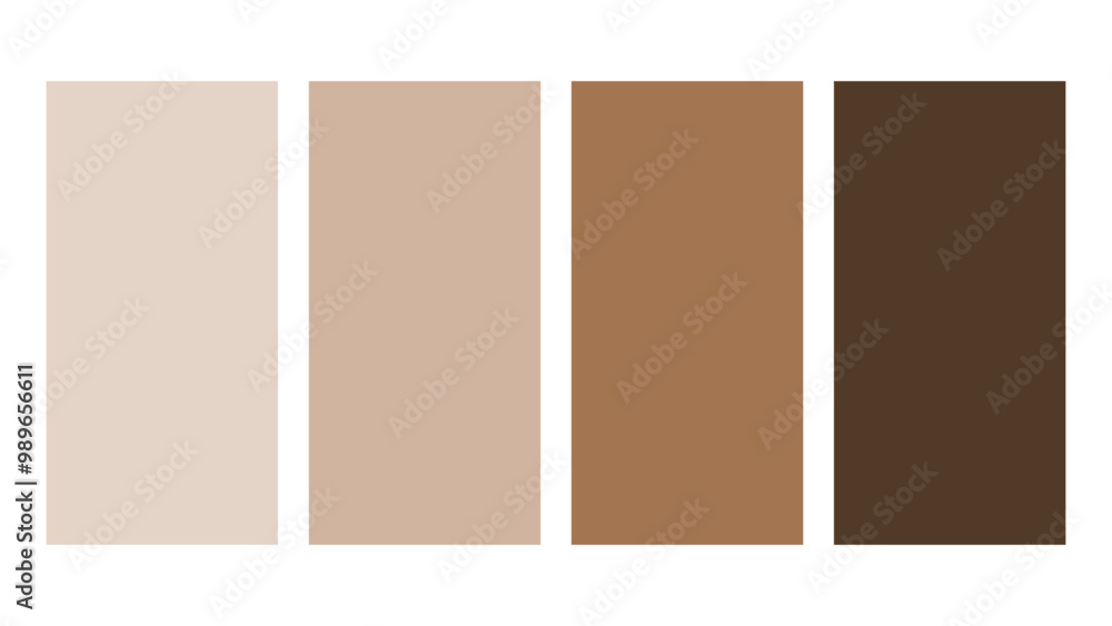 Vetor de Sand Dollar, Tan, Brown, Carafe color palette. Set of bright ...