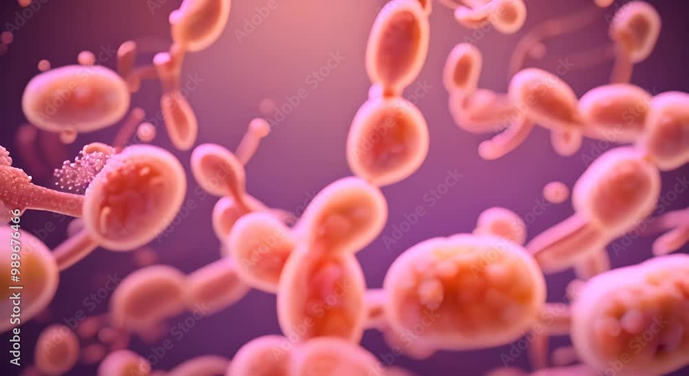 Micro bacterial Bacteria Colony Microbiome and Bacteria inside ...